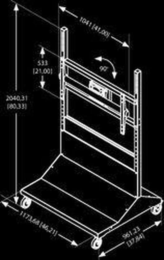 Vogels PFT 8855 Display-Trolley | bol.com