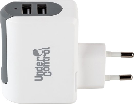 Under Control - Universele USB Stopcontact adapter 3.4A - Met 2 ...