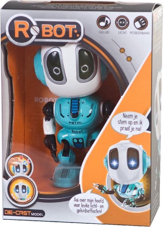 Talking Robot blauw | bol.com