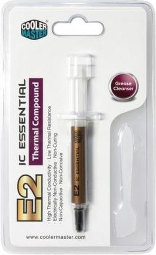 Cooler Master IC-Essential E2 thermal grease Light gold | bol