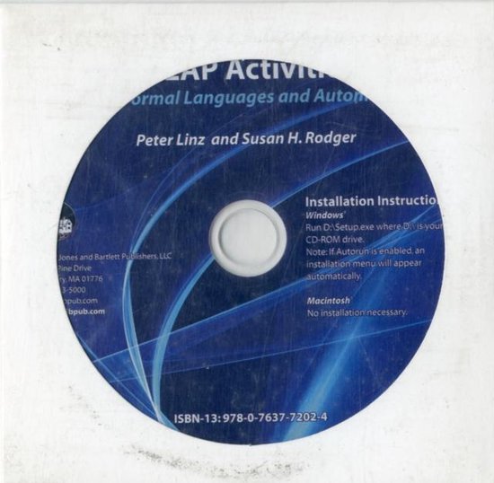 JFLAP Activities for Formal Languages and Automata | 9780763772024 ...