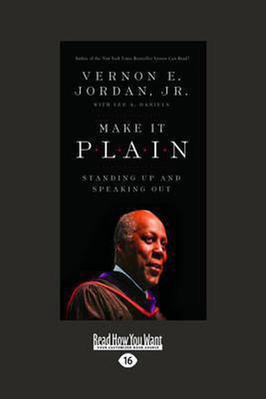 Make it Plain, Vernon E. Jordan | 9781458793942 | Boeken | bol.com