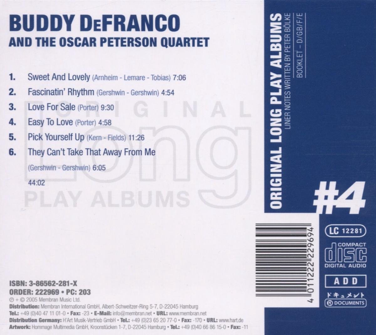 Vol. 4, Buddy Defranco | CD (album) | Muziek | bol