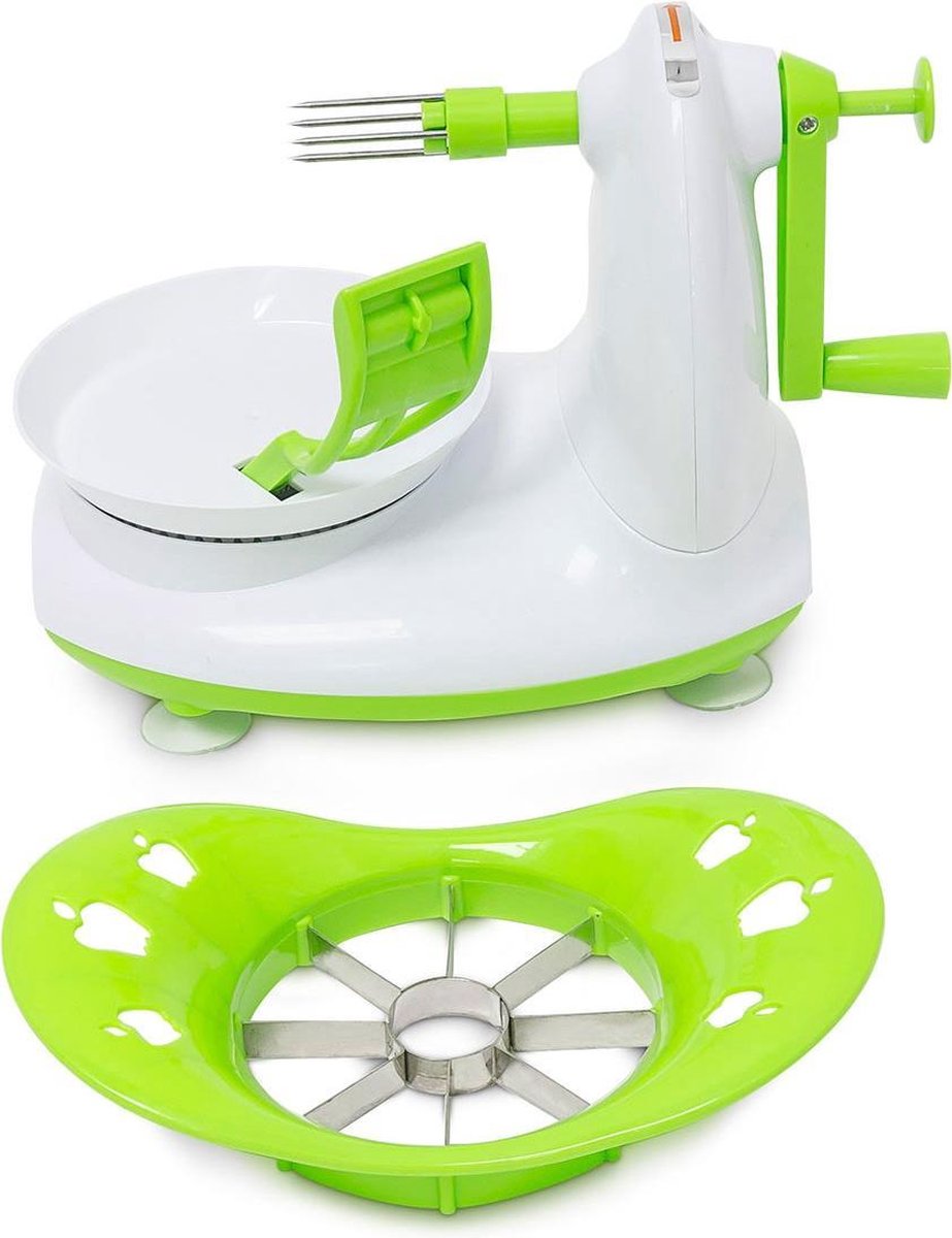 relaxdays Appelschiller appelsnijder 2-in-1 - Appel schiller snijder ...