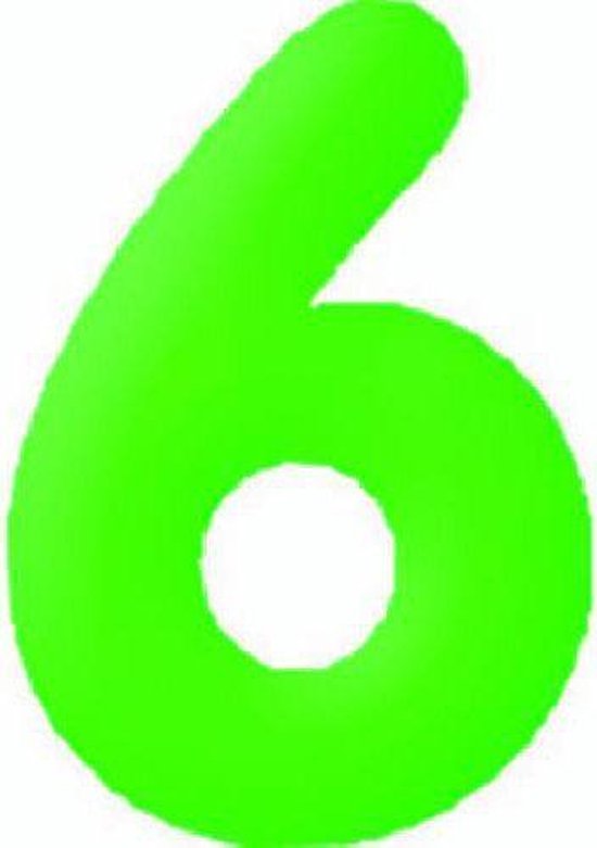 Opblaasbaar Cijfer 6 | bol