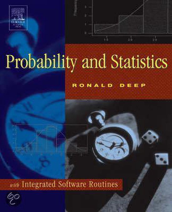Probability And Statistics | 9780123694638 | Ronald Deep | Boeken | bol