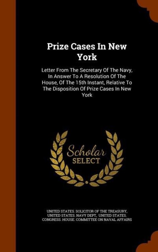 Prize Cases in New York | 9781345229516 | Boeken | bol.com