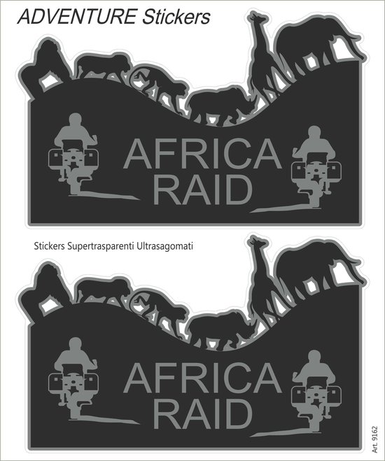 Adventure Stickers Booster Africa Raid 20x24 Cm | bol