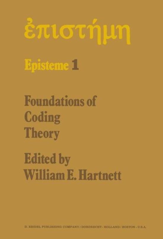 Foundations of Coding Theory | 9789401023009 | Boeken | bol.com