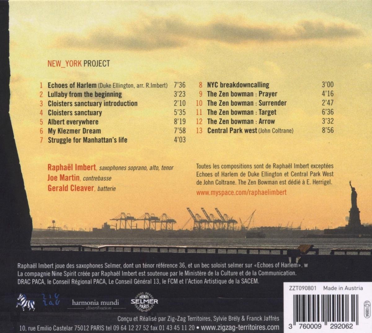 Raphael Imbert Project - Ny Project (CD), Raphael -Trio- Imbert | Muziek | bol