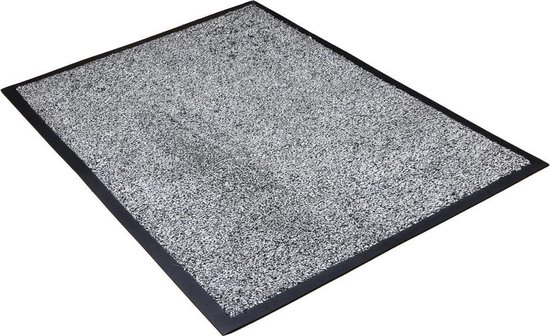Droogloopmat / Droogloopmat Dry Dry / 60 cm x 85 cm / zwart-wit | bol