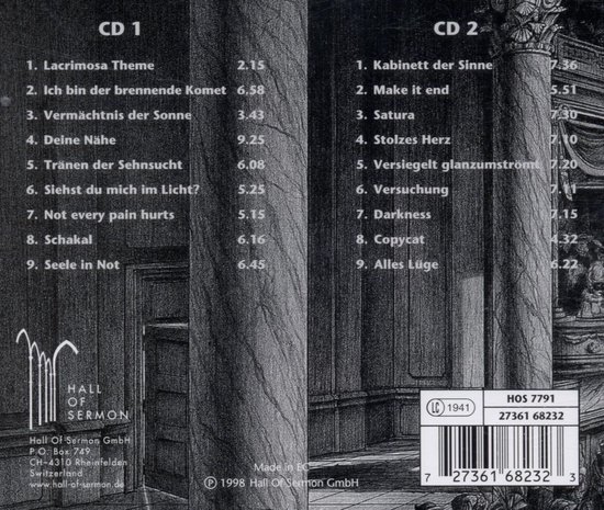 Live, Lacrimosa | CD (album) | Muziek | bol