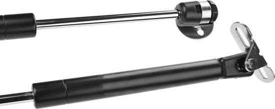 Gasdrukveer (gasveer) 100N/10kg, 250mm, zwart | bol