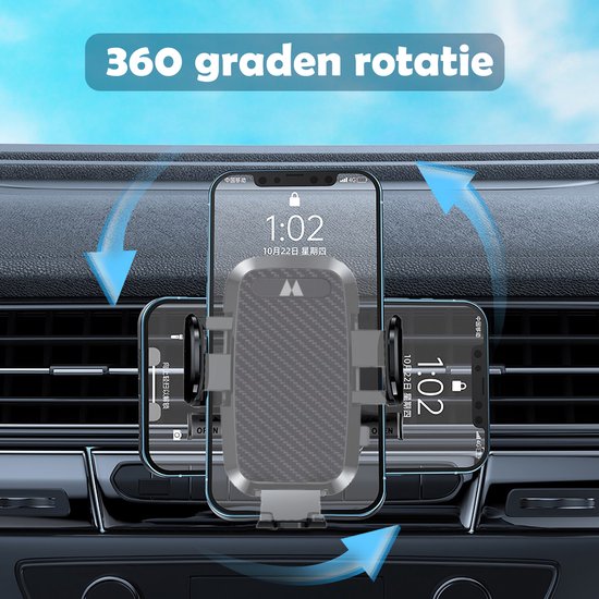 Allsa 2 in 1 Telefoonhouder Auto met Zuignap en Protectie ...
