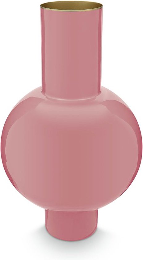 Pip Studio Vaas - Roze - Metaal - 24x40cm | bol