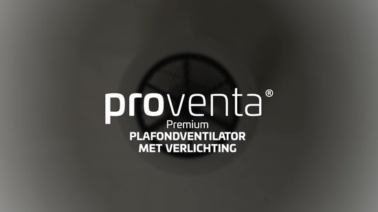 Proventa 3D Air Plafondventilator met verlichting 50 cm - Verspreidt ...
