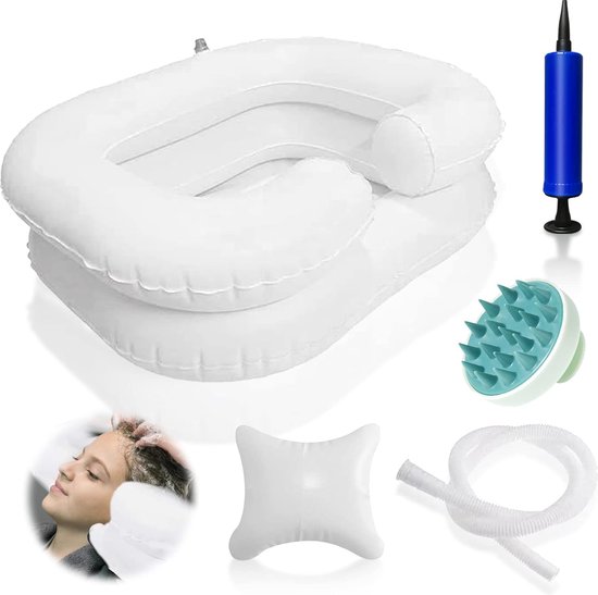 Haarwasbak - Haarwasbak opblaasbaar - Wasbak - Voor kappers - Mobiele wastafel -... | bol