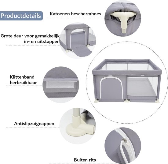 Kinder Omheining - Speelbox - Baby Veiligheid - Activiteitencentrum ...