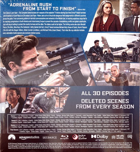Jack Ryan Seasons 1-4 - The Complete Series [Blu-ray] [Region A & B & C ...
