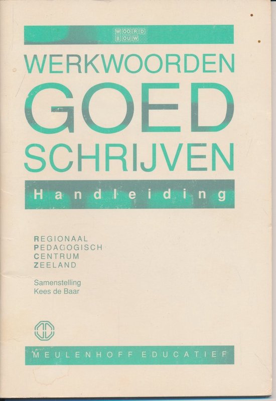 Werkwoorden goed schrijven handleiding | 8721101696849 | Boeken | bol