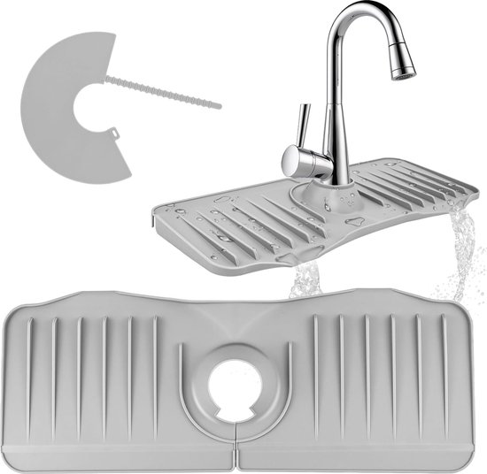 Silicone Tap Mat, Silicone Splash Guard voor keukenkranen ...