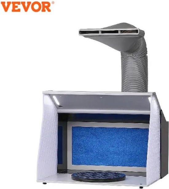 Mini Spuitcabine - Compacte airbrush cabine met draaitafel - 25W | bol