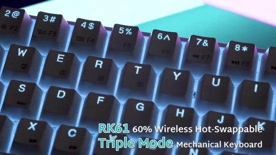 Royal Kludge RK61 - Gaming Keyboard Wit - Mechanisch Gaming Toetsenbord ...