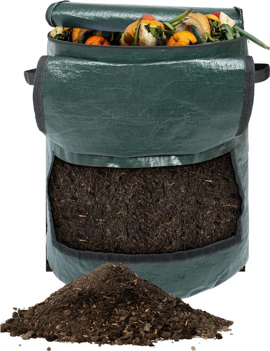 Garden Stand Up compostbak, 80 liter, moderne mini-snelcompostbak, 80 ...