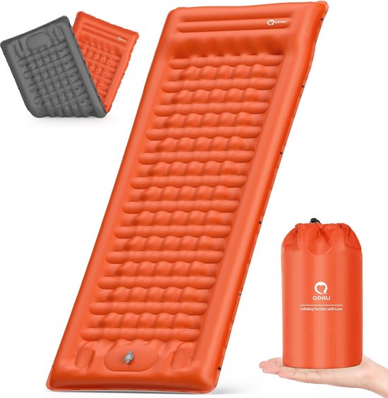 Camping isomat, zelfopblazend met voetpomp, 12 cm ultra-dik, verbeterde ...