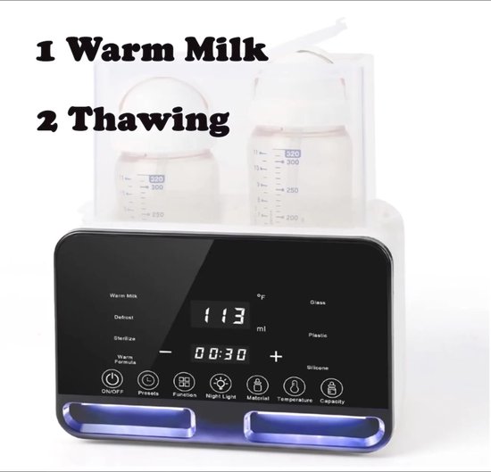 Clixify Flessenwarmer 9in1 - Multifunctionele Flessenwarmers - BPA free ...