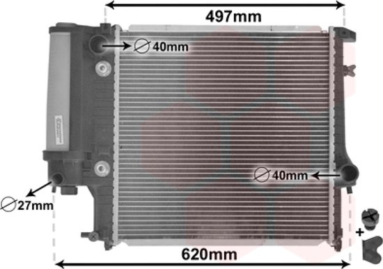 Van Wezel - RADIATOR VOOR BMW 3 E30 1982-1994 17111719136 | bol