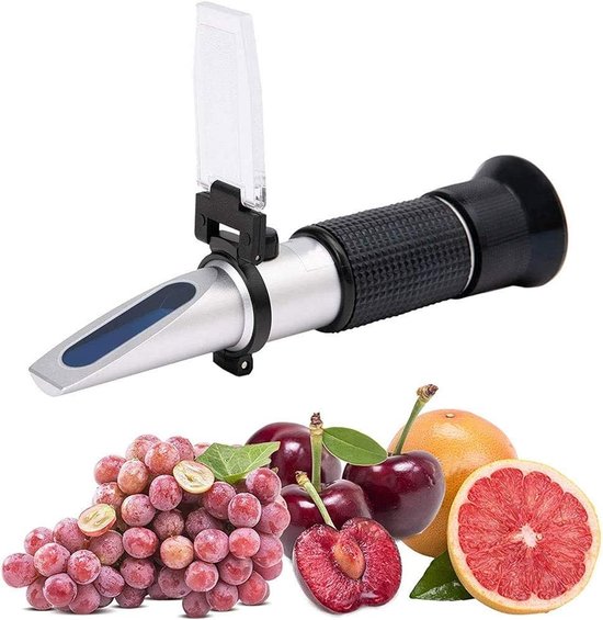 Refractometer - Alcoholmeter - Refractometer Suikerwaarde - Refractometer Alcohol | bol