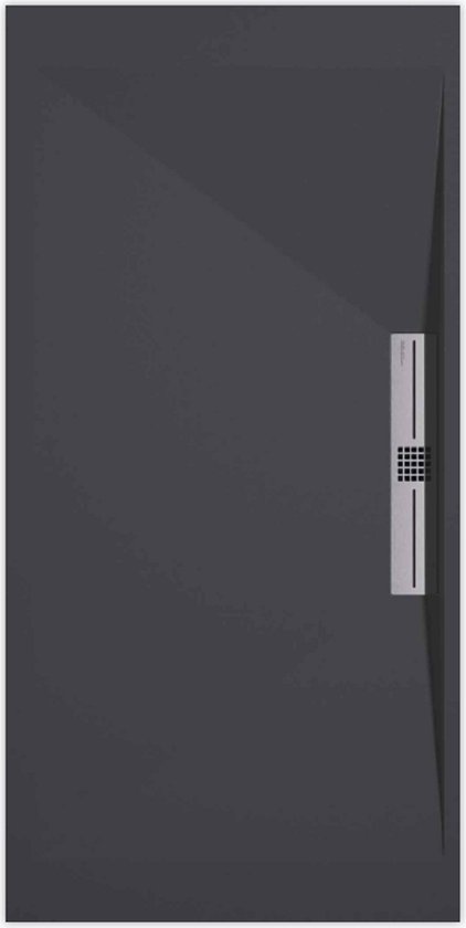 Sanifun douchebak Stone Side Anthraciet Smooth 1000 x 700 S | bol