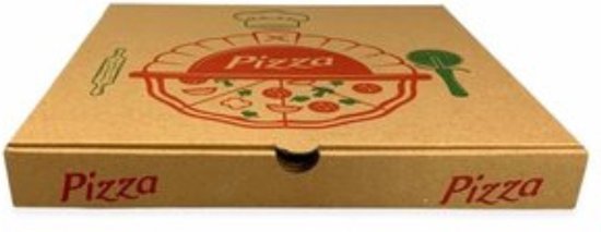 Pizzadoos - 100 stuks - Kraft - 32x32x3cm - Pizzadozen ...