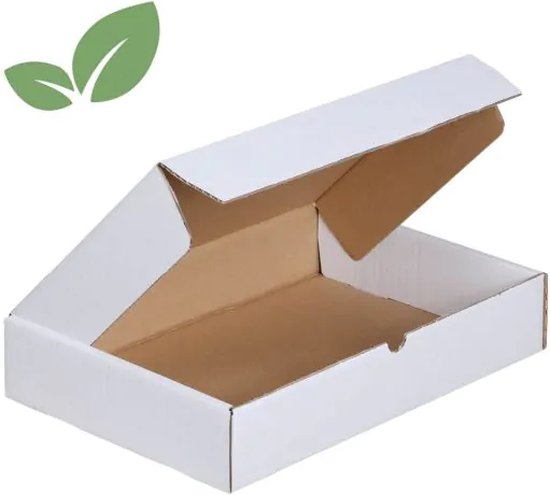 25 witte postdozen / verzenddozen formaat B4 35 x 26 x 10 cm Kartonnen ...