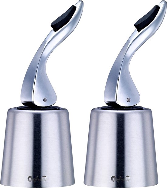 Wijnflesstopper, roestvrijstalen wijnstopper flessenstop ...