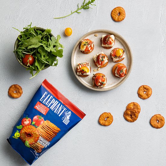 Elephant Pretzels Tomaat & Kruiden - Snacks - Ovengebakken - 20 x 70 ...