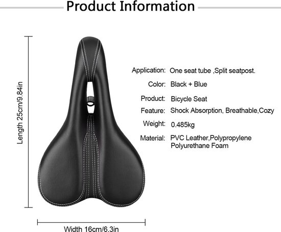 Zadel-Fietszadel-Fiets Accessoires-Fiets zadelgel Comfortabele ...