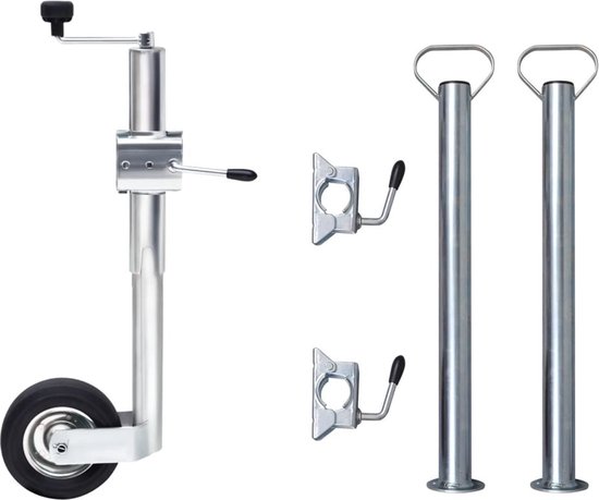 vidaXL - Neuswiel - met - 2 - staanders - en - 3 - spanklemmen - 60 ...