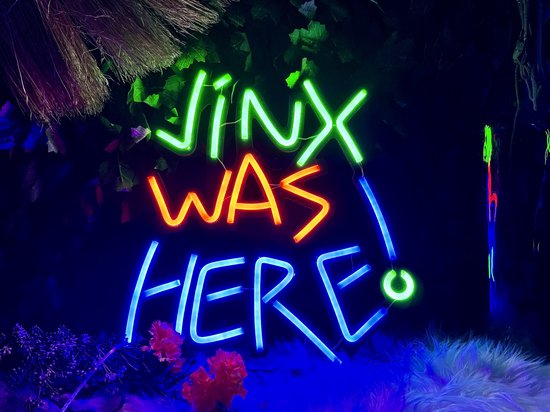 JINX WAS HERE Neon sign - neon verlichting - neon lamp - neon sign ...