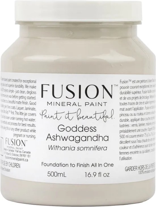 Fusion Mineral paint - Meubelverf - Zacht wit - Acrylverf -Goddess ...