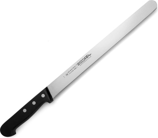 Vleesmes roestvrij staal zwart 375 x 5 x 5 cm brisket slicing knife | bol