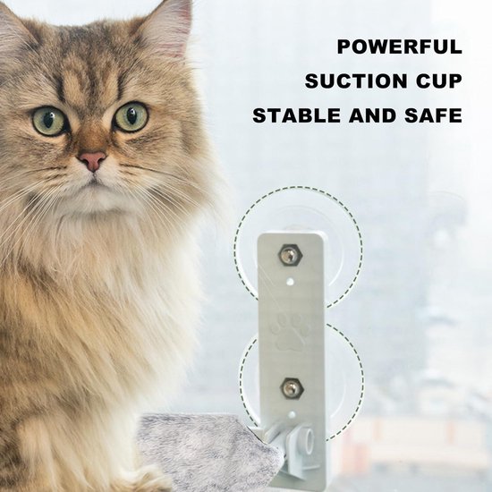 Inklapbaar Kattenbed Raam Kattenhangmat Stabiele Zuignap - Belastbaar ...