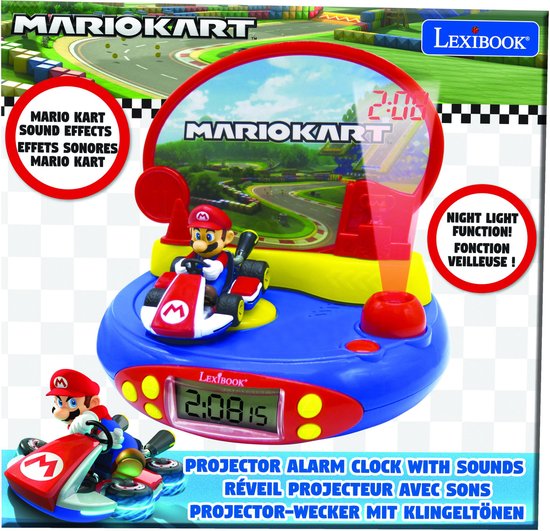 Radioklok Lexibook Mario Kart Projector met geluid | bol