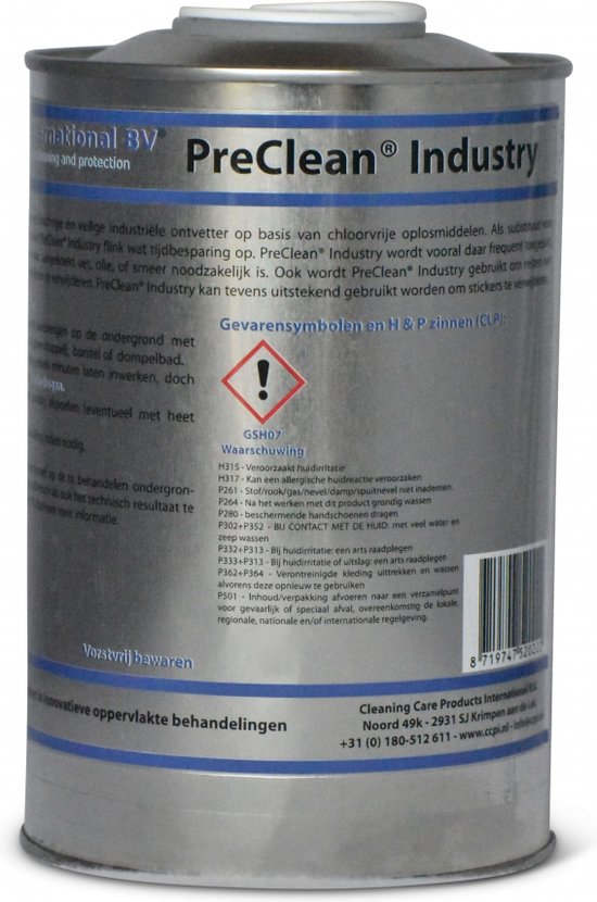 CCPI - PreClean® Industry - industriële ontvetter - 1 liter | bol