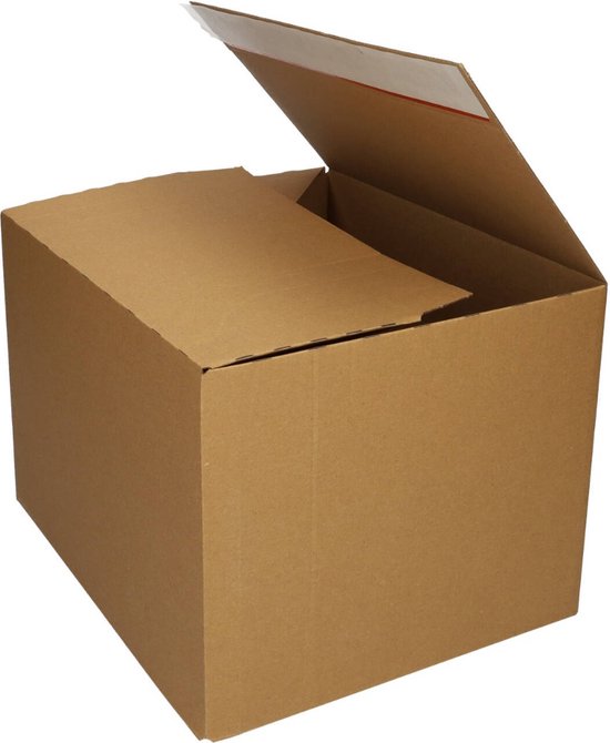 20x Verzenddoos 280 x 240 x 200 mm met plak- en tearstrip - E- golf (± ...