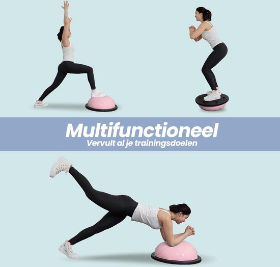 FitLife Balansbal - Halve gymnastiekbal voor balanstraining ...