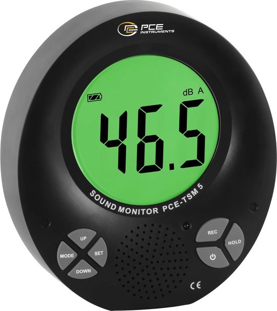 PCE-TSM 5 Wand Decibelmeter - Groot display voor wandmontage - Stoplicht geluidsniveau... | bol