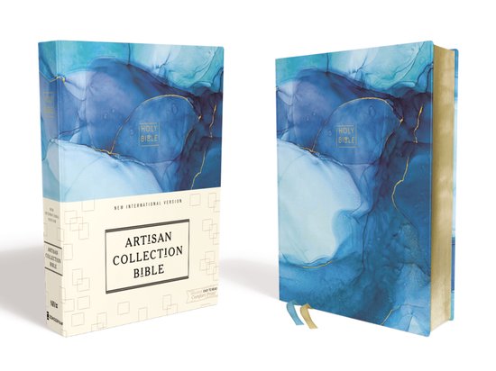 Niv, Artisan Collection Bible, Cloth Over Board, Blue, Art Gilded Edges ...
