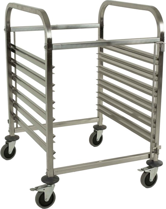 HCB® - Professionele Horeca Regaalwagen - 6 x 2/1 GN - RVS / INOX ...